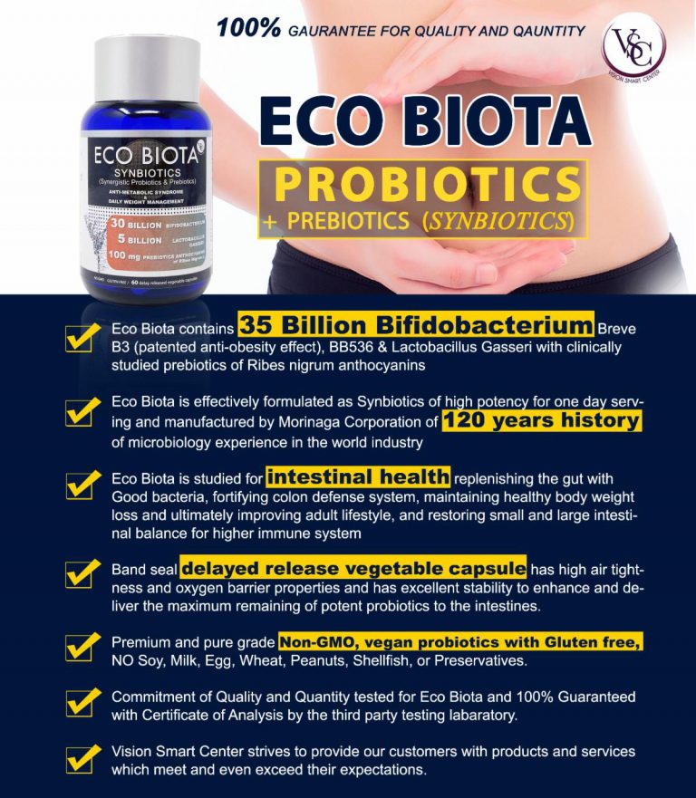 Eco biota- 35 billion Bifidobacterium help to protect intestinal health ...